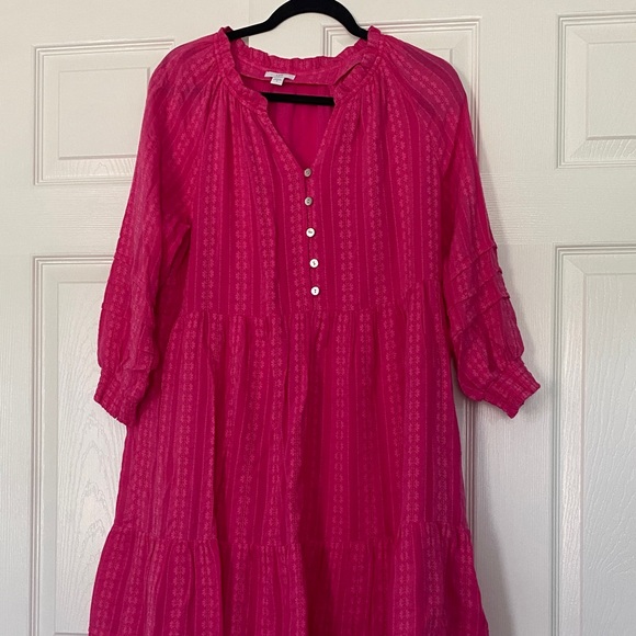 J. Jill | Dresses | J Jill Pink Midi Dress | Poshmark